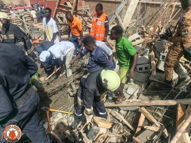 Ouagadougou: un mort dans l’effondrement de la dalle d’un bâtiment ...